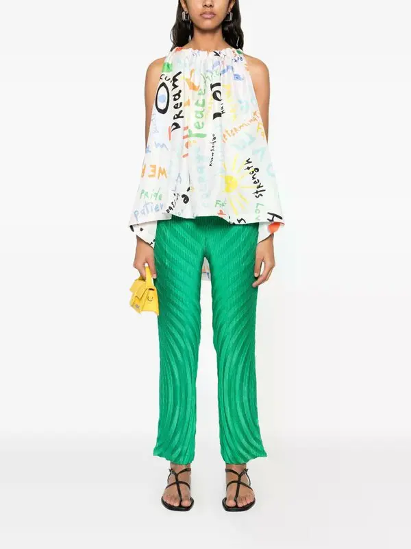 Rianna + Nina Script-print Blouse