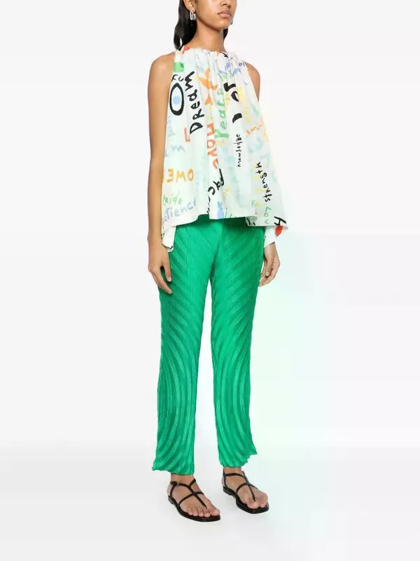 Rianna + Nina Script-print Blouse