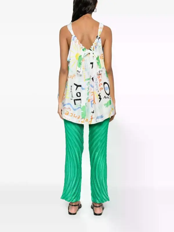 Rianna + Nina Script-print Blouse