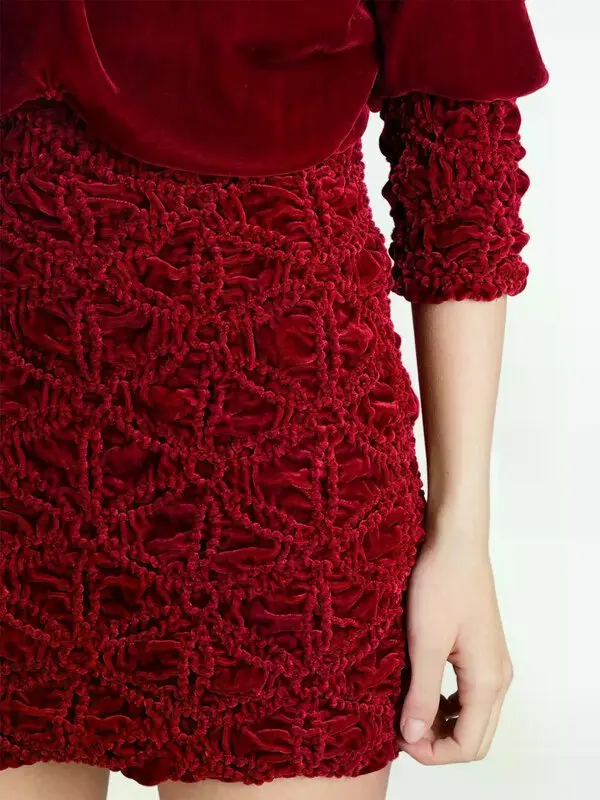 costarellos red dress Clarinda pleated silk georgette maxi dress in red - Costarellos