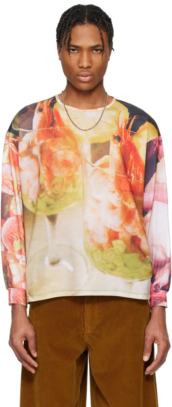 Chopova Lowena Multicolor Shrimp Cocktail Oversized Jersey T