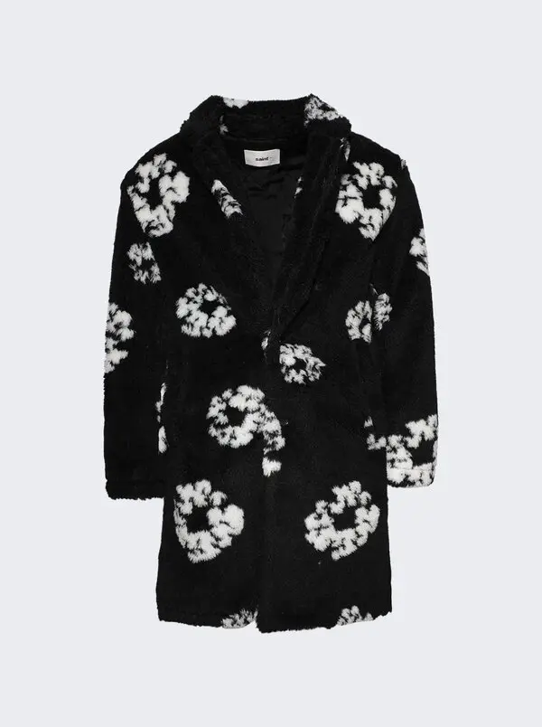 SAINT MXXXXXX Fuzzy Coat - Black