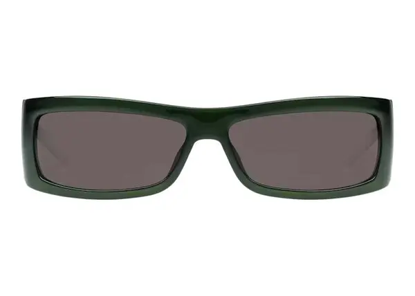 Gucci Rectangular Frame Sunglasses - Dark Green