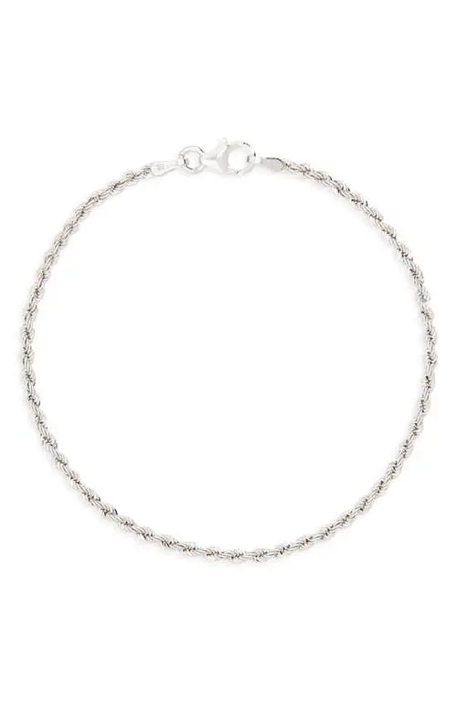 Bony Levy 14k Gold Rope Chain Bracelet - 14k White Gold