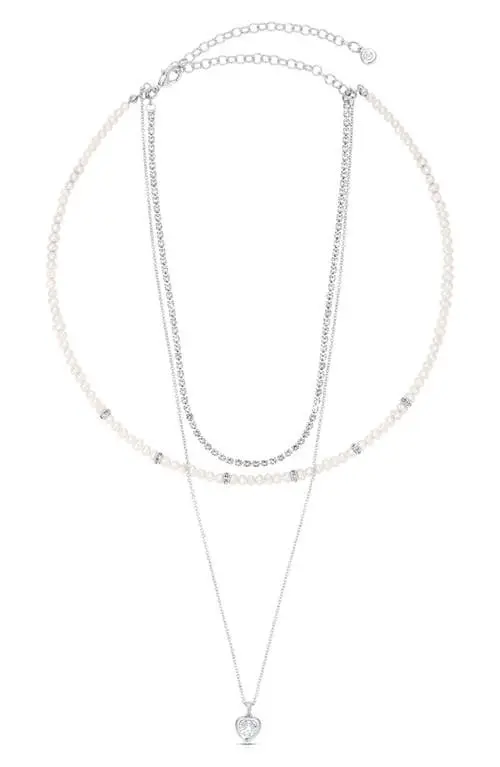 Ettika Layered Charm And Freshwater Pearl Necklace