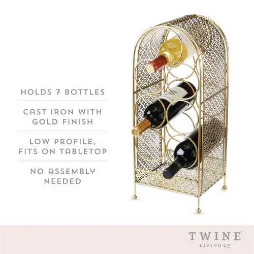 TWINE Trellis 7-bottle Wine Rack