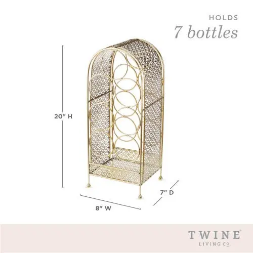 TWINE Trellis 7-bottle Wine Rack