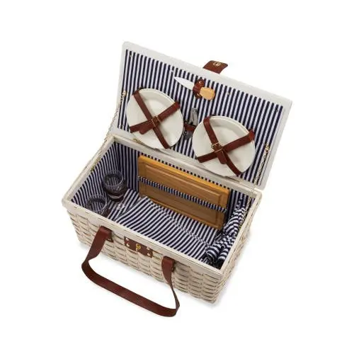 TWINE Tahoe Picnic Basket Set For Four