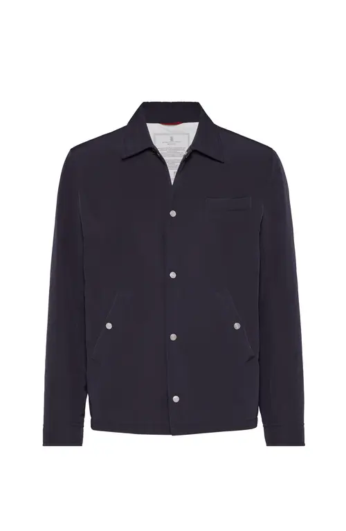Brunello Cucinelli Shirt-style Outerwear Jacket - Blue