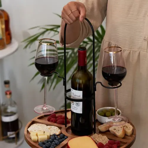 TWINE Wine And Cheese Caddy