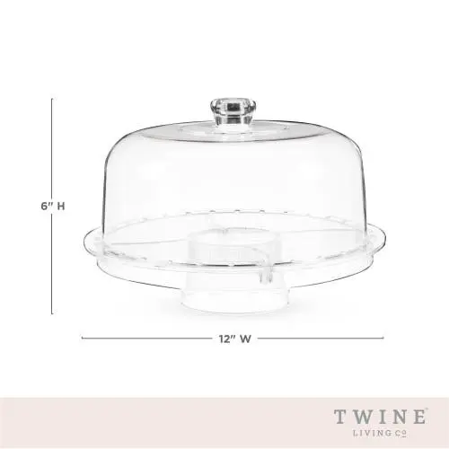 TWINE Multi-functional Acrylic Server With Bundt Cake Mold