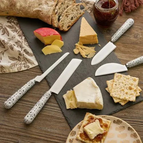 TWINE Tiles Cheese Knife Set Of 4