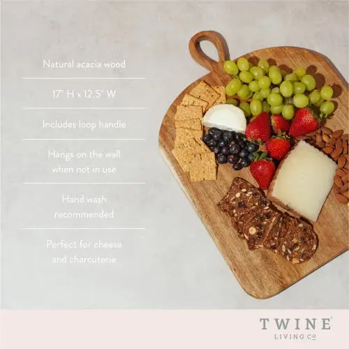 TWINE Large Acacia Loop Serve Board