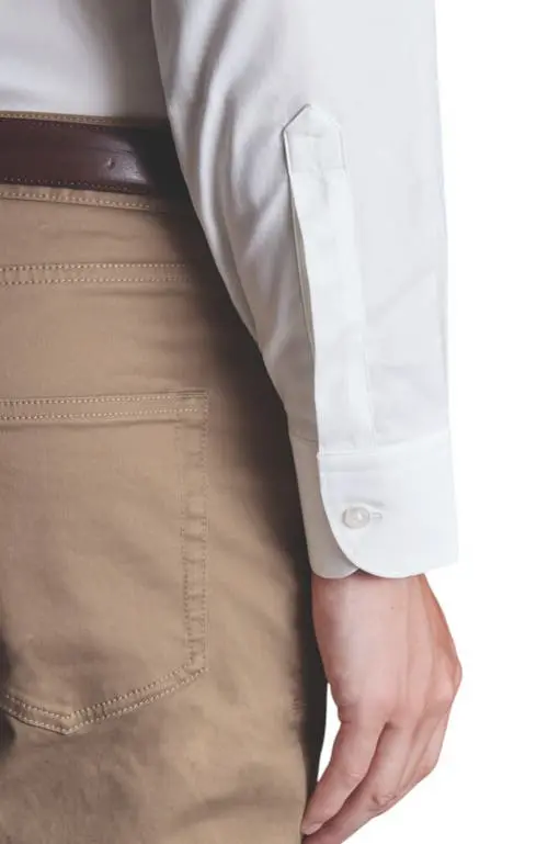 CHARLES TYRWHITT Non-iron Performance Twill Shirt - White