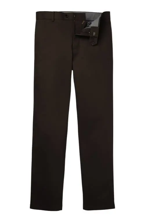 CHARLES TYRWHITT Ultimate Non-iron Chinos - Dark Brown