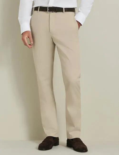CHARLES TYRWHITT Ultimate Non-iron Chinos - Stone