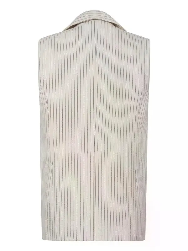 Adam Lippes Callan Pinstripe Gilet