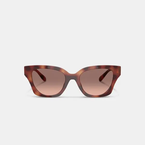 COACH Quilted Square Sunglasses - Tortoise Brown