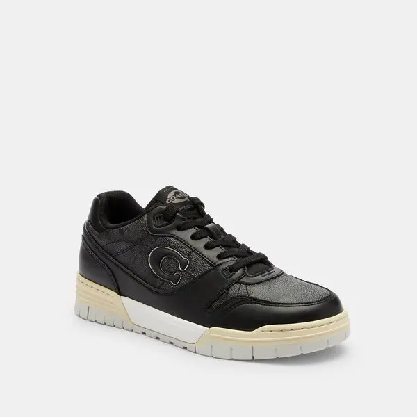 COACH Soho Sneaker In Signature Canvas - Charcoal/black