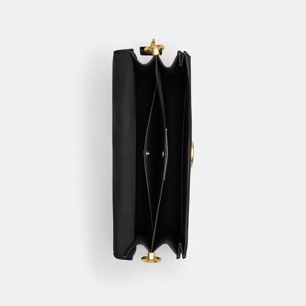 COACH Chain Tabby Shoulder Bag - Brass/black