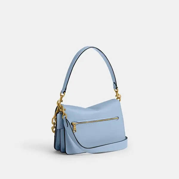 COACH Chain Tabby Shoulder Bag - Brass/bluebell
