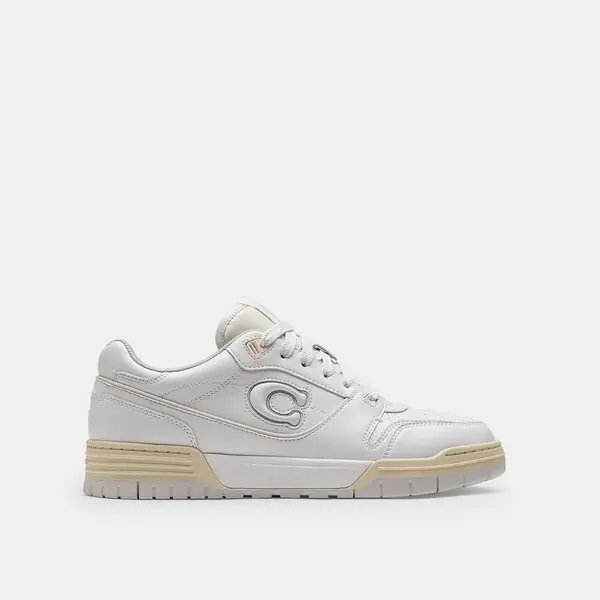COACH Soho Leather Lace-up Sneakers - Optic White