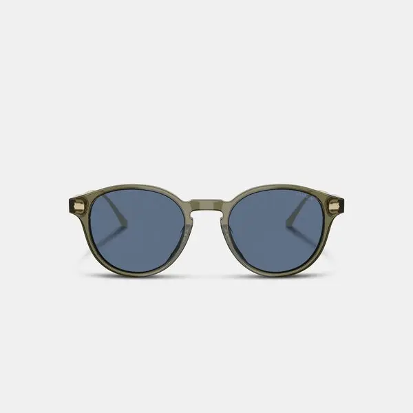 COACH Signature Round Sunglasses - Blue Green