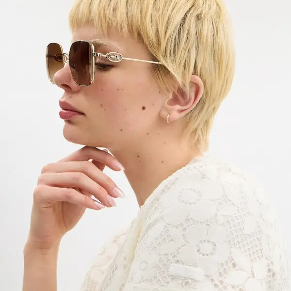 Coach oversized square sunglasses horse & carriage l1116_dtt_a0?$mobileProductV3$ main image 2