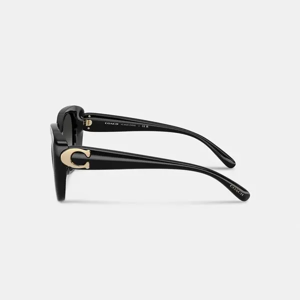 COACH Oversized Square Sunglasses - Black