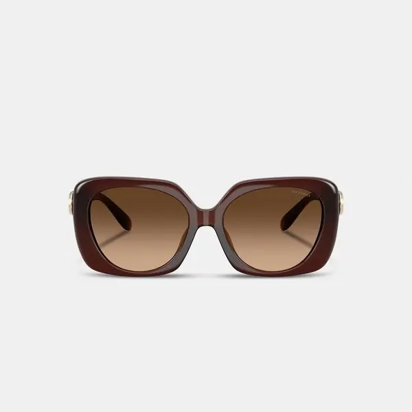 COACH Oversized Square Sunglasses - Brown