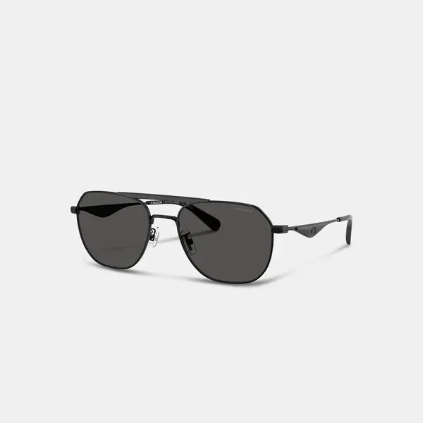 COACH Navigator Sunglasses With C Hardware - Black