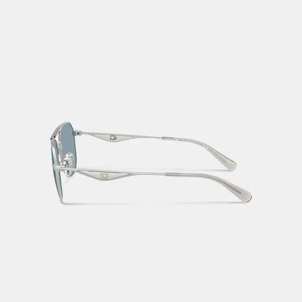 COACH C Hardware Metal Navigator Sunglasses