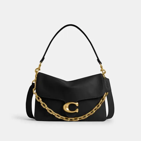 COACH Chain Tabby Shoulder Bag 30 - Brass/black