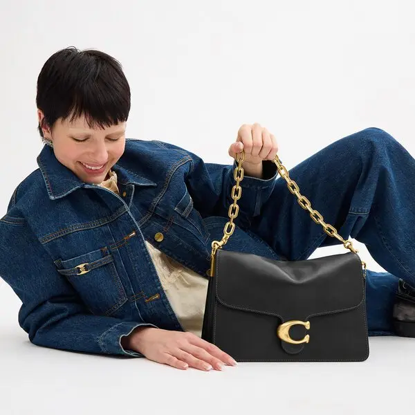 COACH Chain Tabby Shoulder Bag 30 - Brass/black