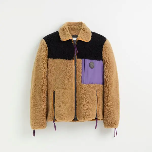 COACH® Restored Colorblock Shearling Jacket