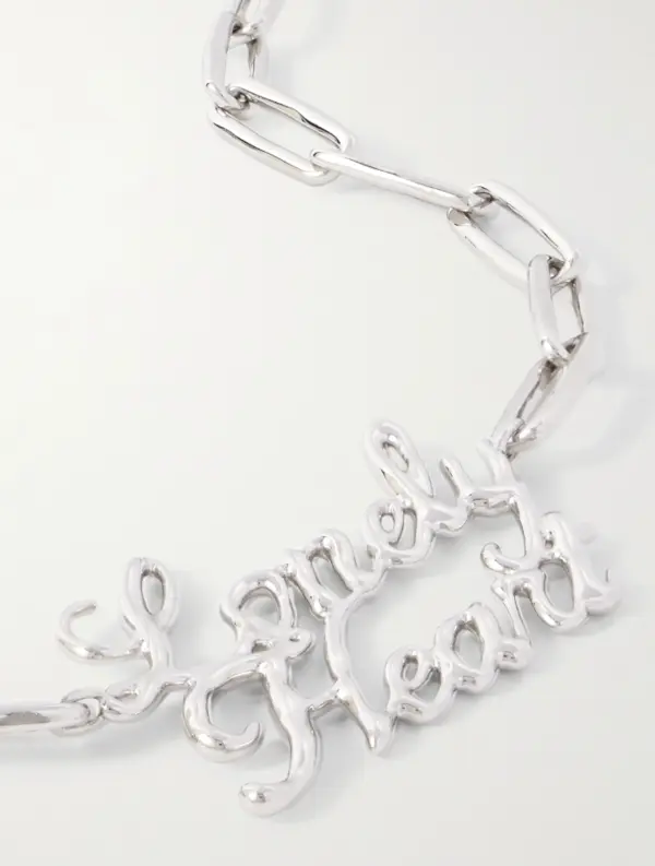JIL SANDER Lonely Heart -tone Necklace - Silver