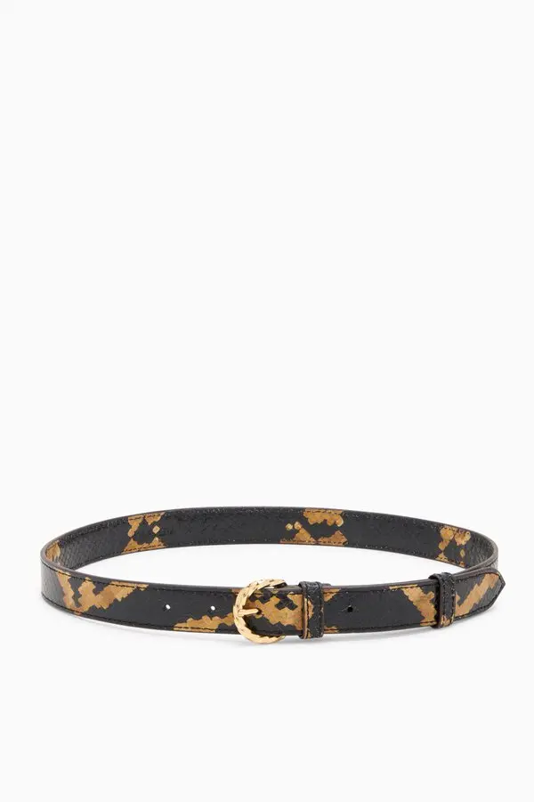 NEW ULLA JOHNSON gia twisted buckle belt in noir Ulla Johnson Gia Twisted Buckle Belt | Shopbop main image 4