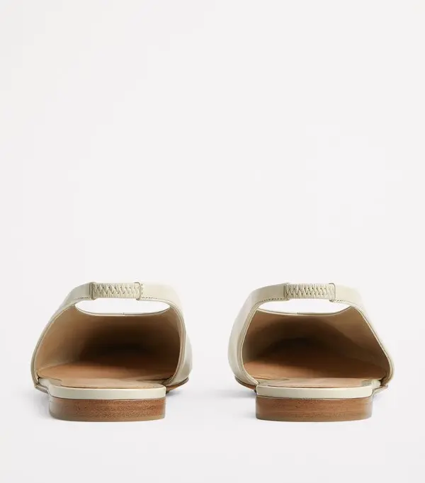 Bottega Veneta Sofia Slingback Ballet Flats - White