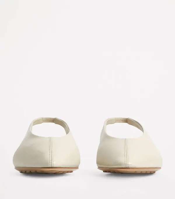Bottega Veneta Sofia Slingback Ballet Flats - White