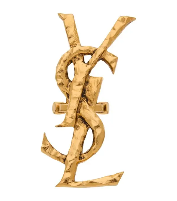 Saint Laurent Cassandre Clip-on Earring - Metallic