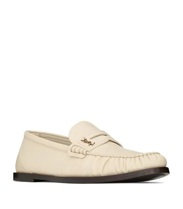 Saint Laurent Leather Laurent Loafers