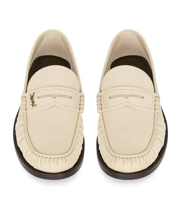 Saint Laurent Leather Laurent Loafers