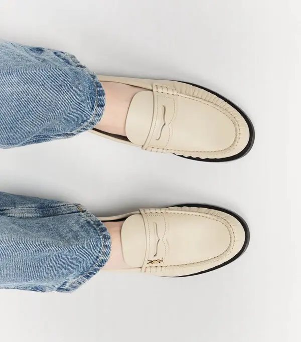 Saint Laurent Leather Laurent Loafers