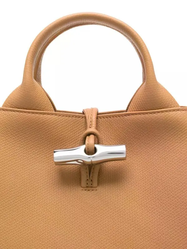 Longchamp Le Roseau Small Tote Bag - Brown