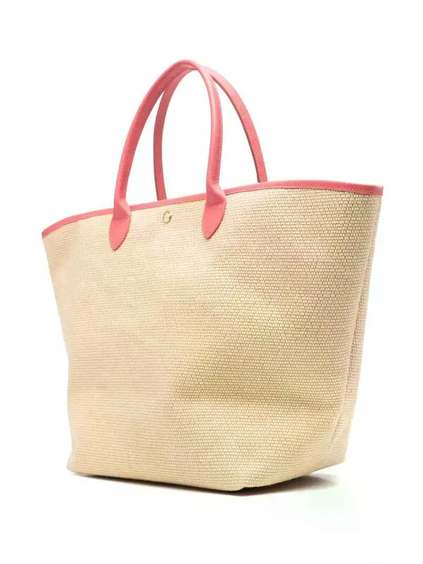 Longchamp Large Le Pliage Basket Bag - Neutrals