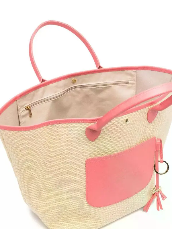 Longchamp Large Le Pliage Basket Bag - Neutrals
