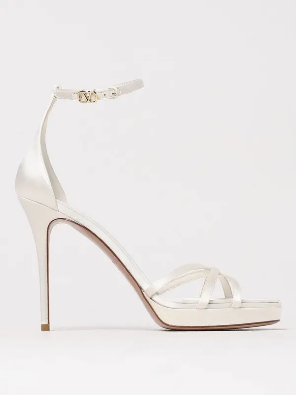 Valentino Garavani Strappy Platform Stiletto Sandal - Ivory