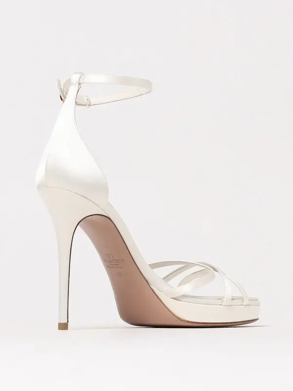 Valentino Garavani Strappy Platform Stiletto Sandal - Ivory