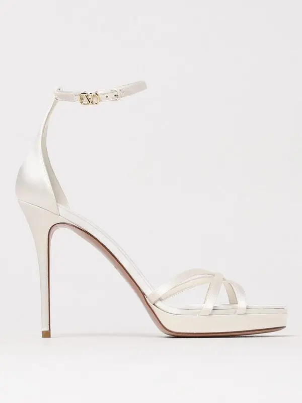 Valentino Garavani Strappy Platform Stiletto Sandal - Ivory