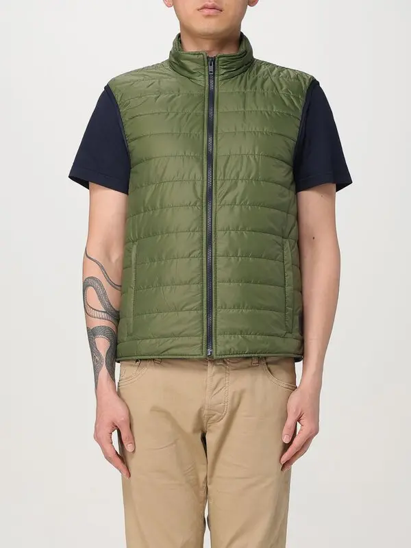 FAY Quilted Vest - Green